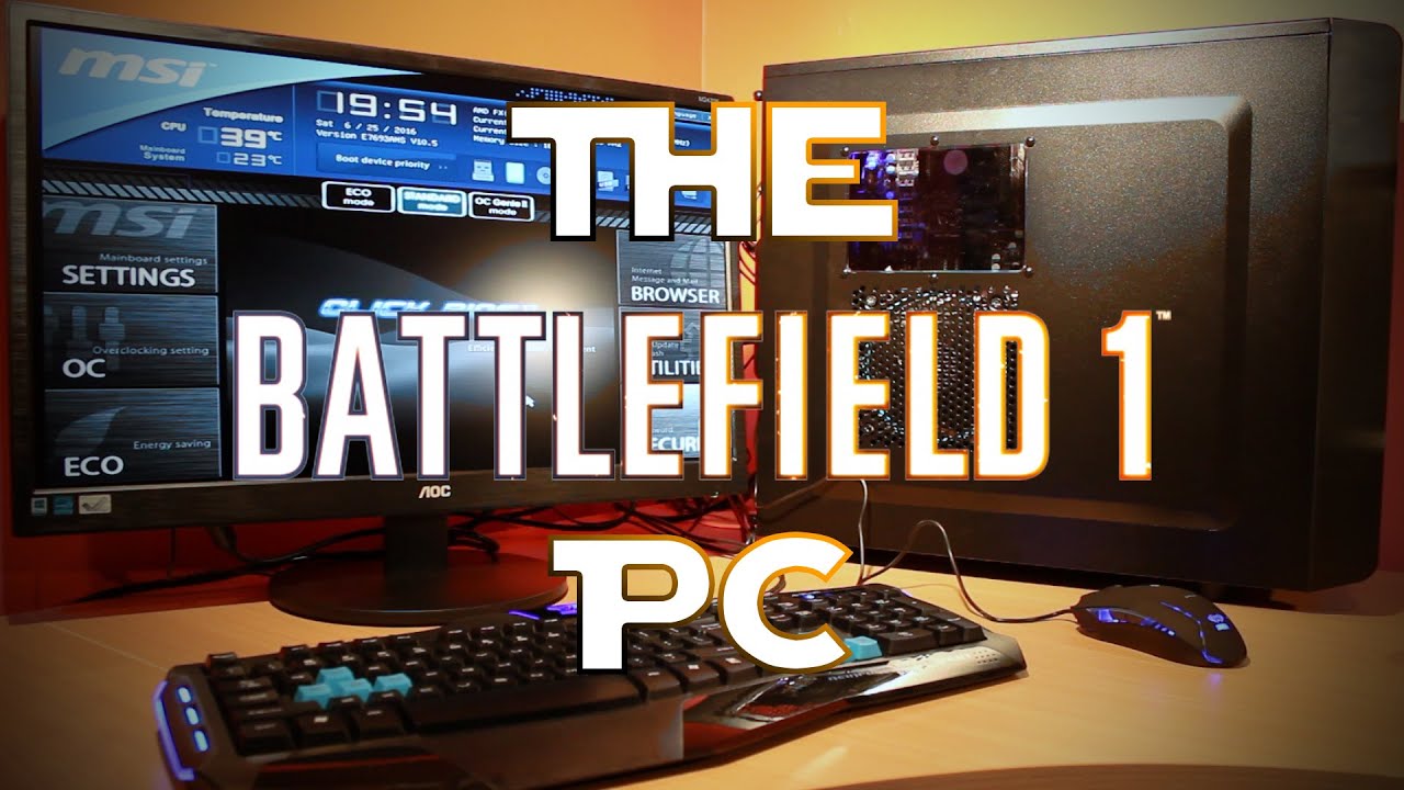 The $800 Battlefield 1 Gaming PC Build - YouTube