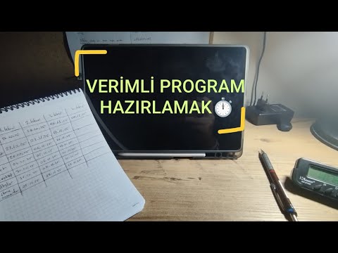 VERİMLİ DERS PROGRAMI HAZIRLAMAK#yks