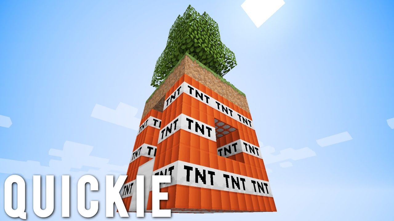 Minecraft: The Simple Tree Bomb Trap - YouTube