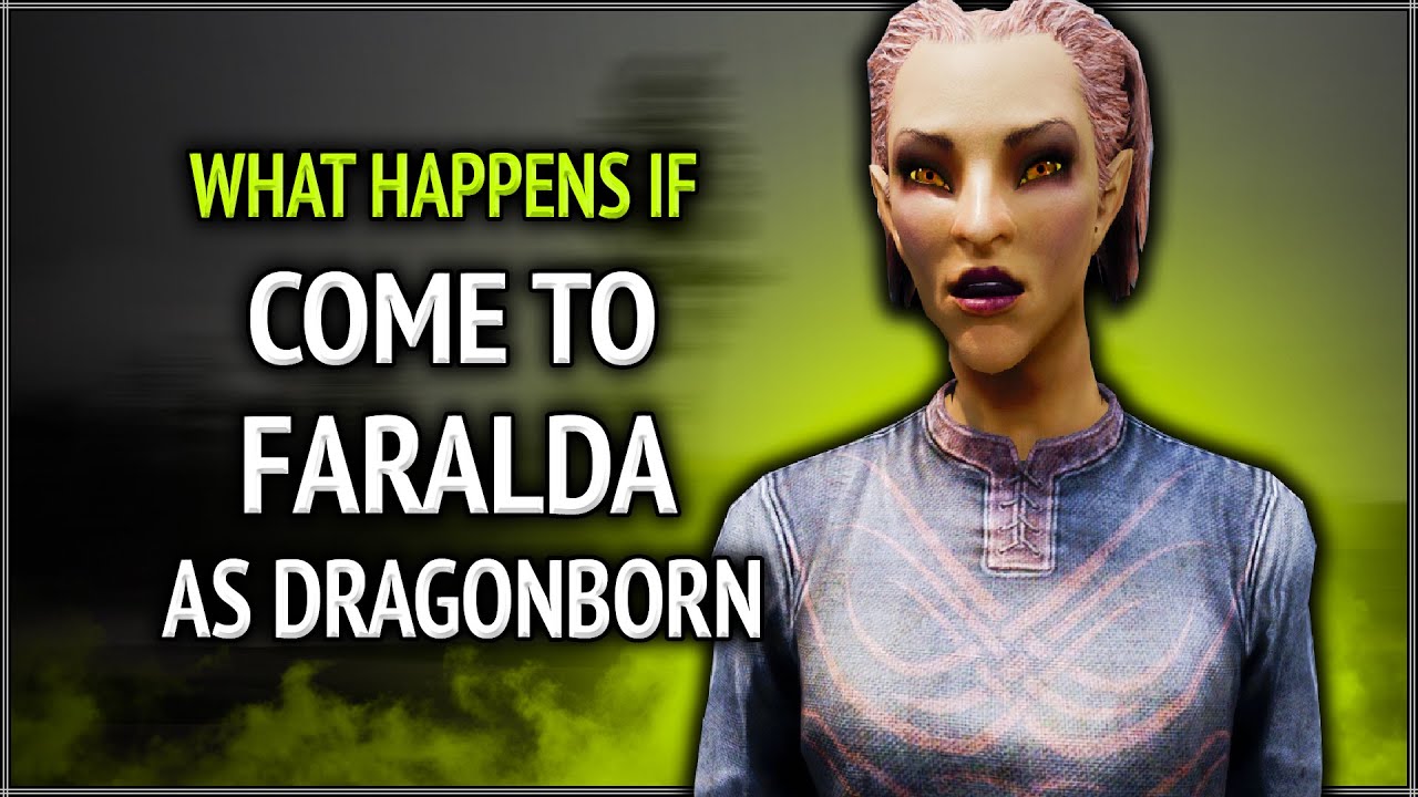 Skyrim ٠ What Happens if you come to Faralda as Dragonborn - YouTube