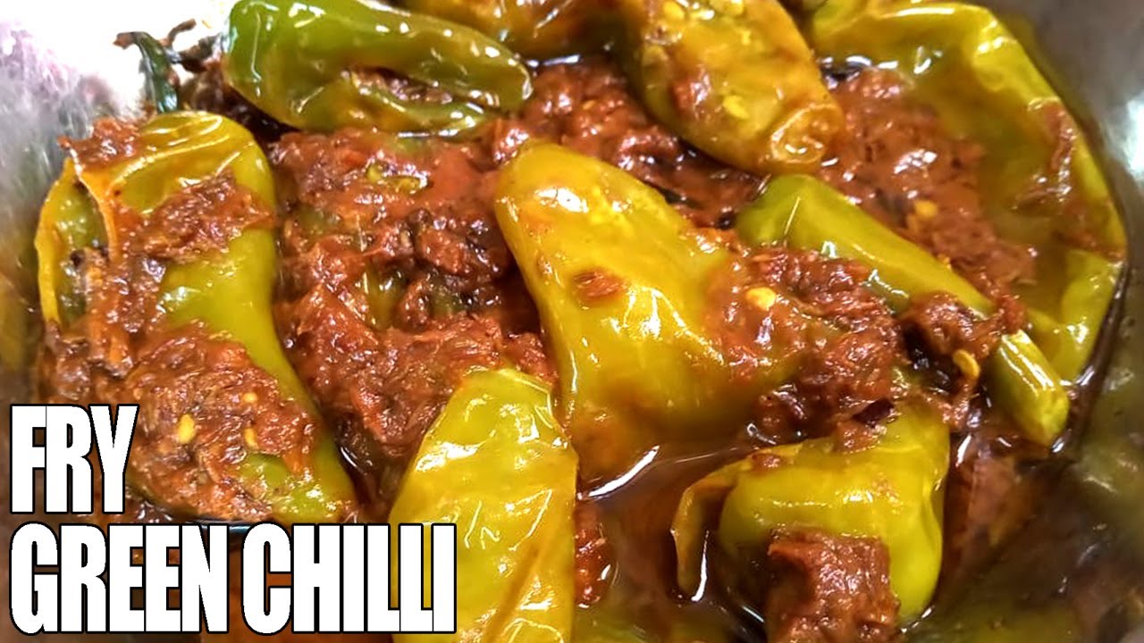 Fry Green Chilli Recipe || Mirch Masala Recipe - YouTube