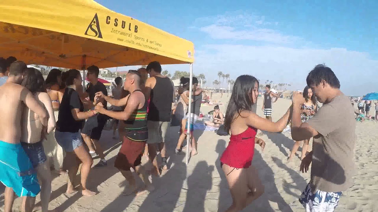 CSULB Salsa Club Beach Party - YouTube