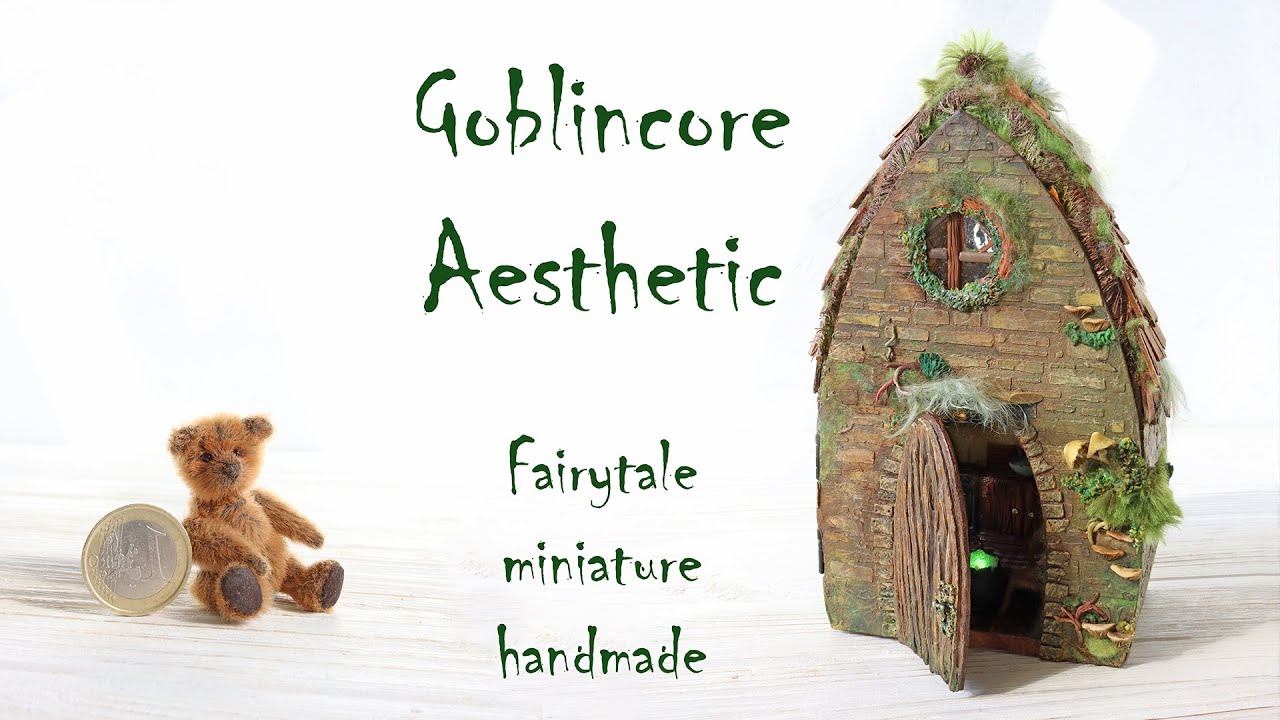 Goblincore Aesthetic - handmade miniatures bears house, Custom ...