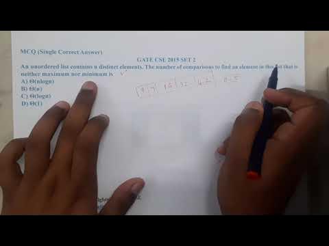 GATE CSE 2015 SET 2 Q ||Algorithms || GATE Insights Version: CSE - YouTube