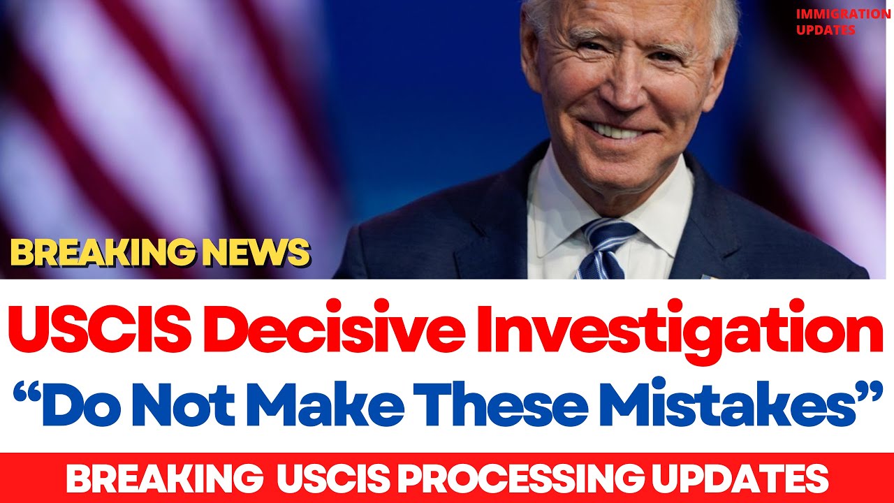 BIG NEWS: USCIS Decisive Investigations On Immigrants | Social Media ...