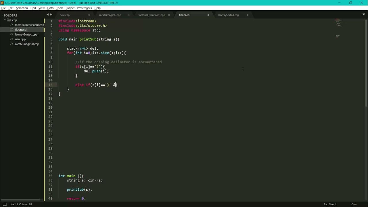 What is in the paranthesis ( Code ) | CODING BLOCKS | NAGARRO BOOTCAMP | C++ | DSA | LEETCODE ...