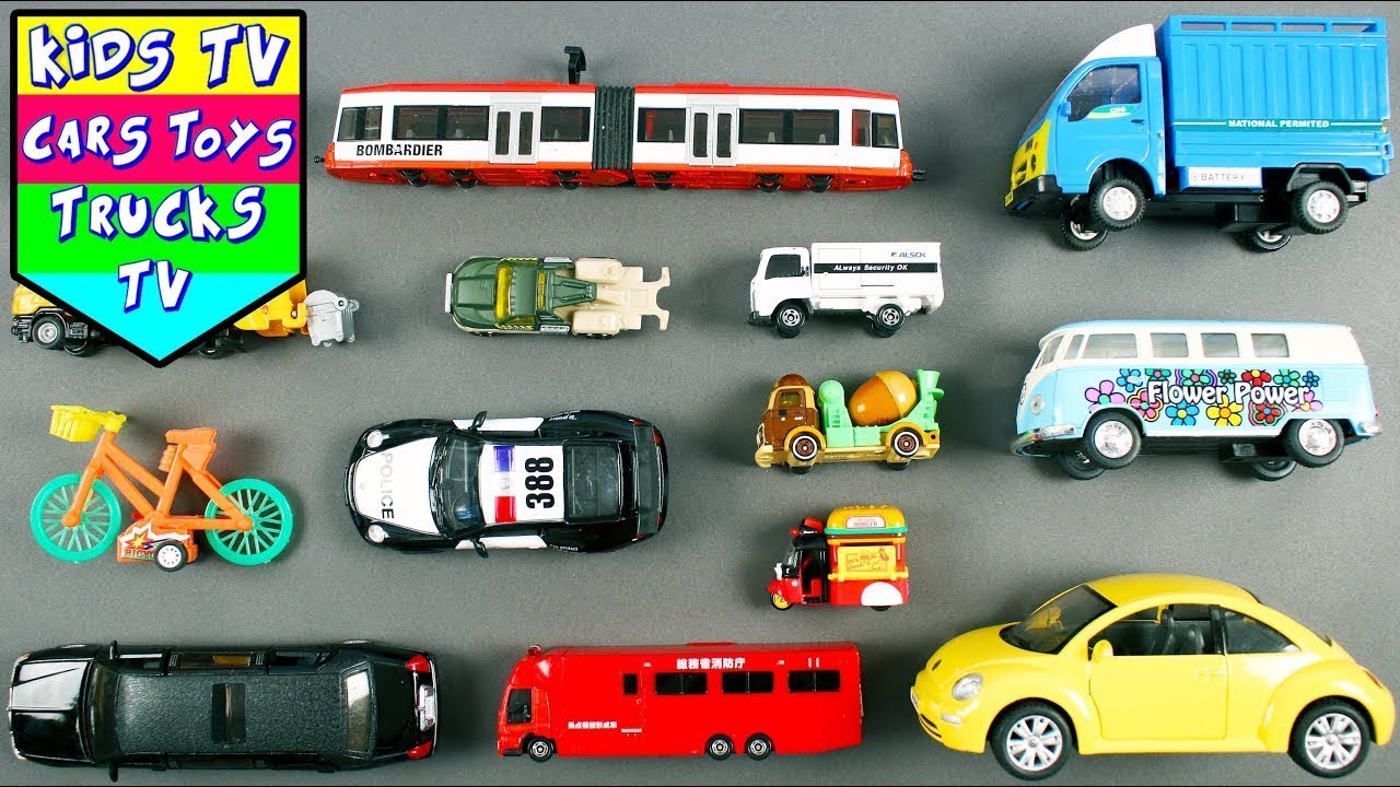 Learn About Street Vehicles for Kids With Car Truck Bicycle + More Toys ...