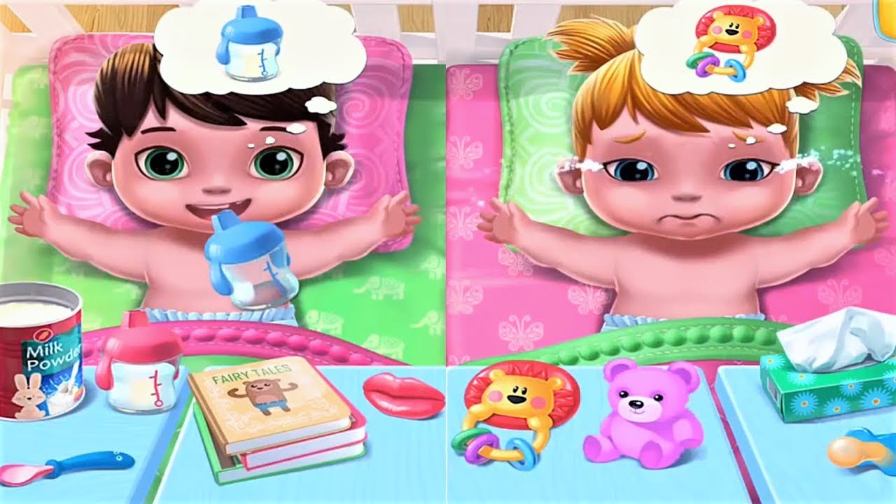 BABY TWINS - Funny Care Games For Kids & FAMILIES - YouTube