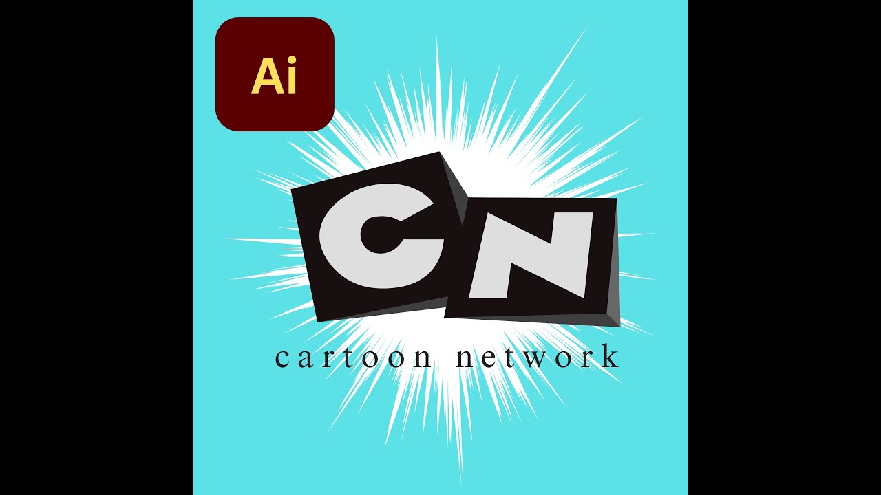 Complete Tutorial How to Design Detailed Cartoon network logo in Adobe ...