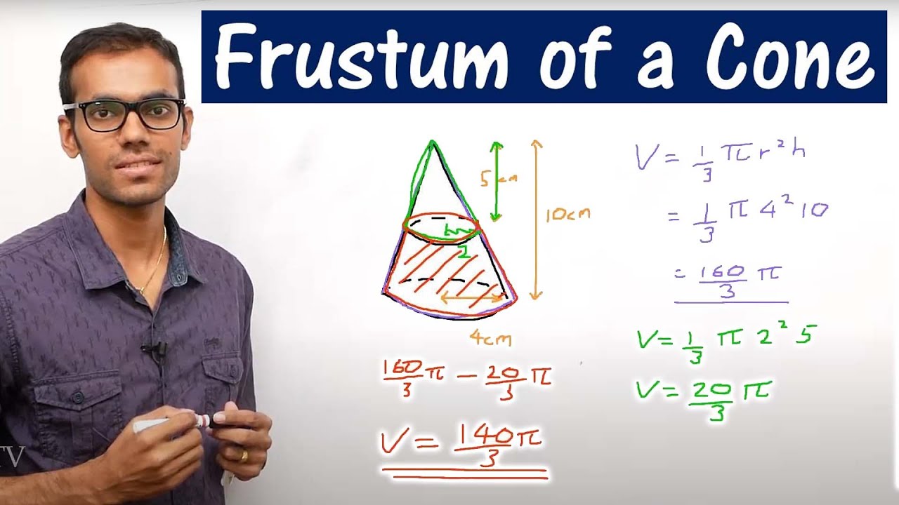 Frustum of Cone - Surface Areas and Volumes || Class 10 Maths ...