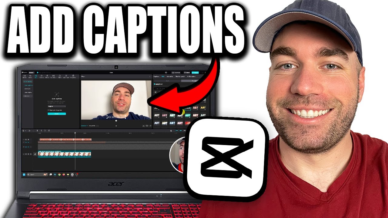 How To Add Captions On CapCut (PC or Laptop) - YouTube