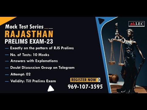 RJS Mock Test Series 2023: Your Key to Legal Success | RJS Exam ...