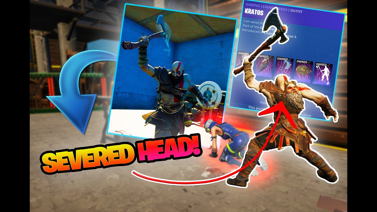 KRATOS In Fortnite! BUNDLE SHOWCASE AND GAMEPLAY! - YouTube