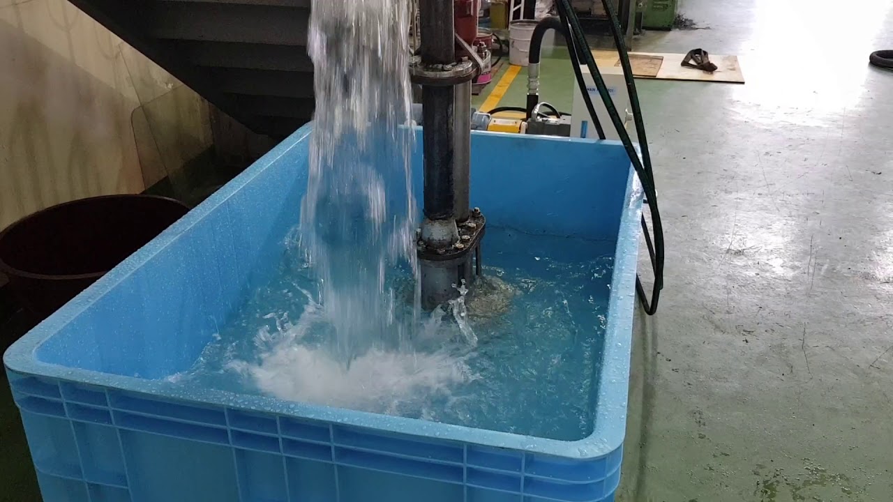 Marflex deepwell cargo pump MDP 125/ Overhaul & Running test - YouTube
