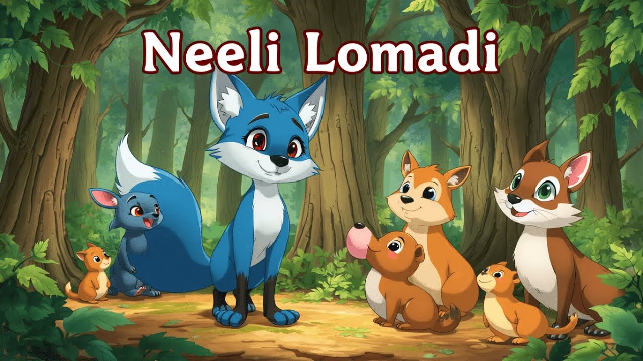 4 Chatur Lomadi | कैसी बनी निली लोमडी| kids stories | stories | moral ...