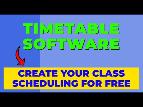 The Top Timetable Software for Schools and Universities (in Urdu) - YouTube