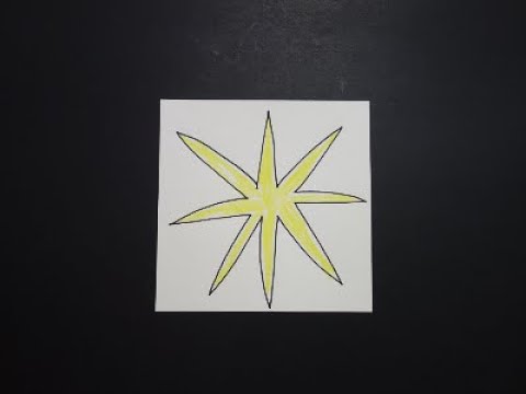 Let's Draw a Starburst! (Shapes) - YouTube