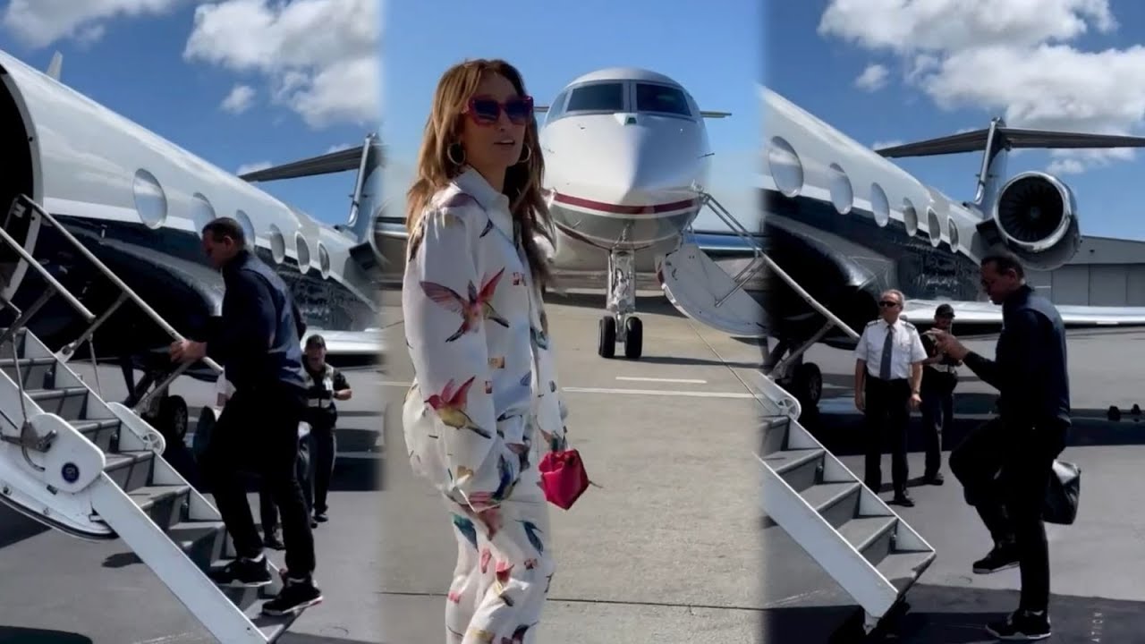 Alex Rodríguez y Jlo Salen Juntos En Un Jet Privado De Miami Para Rep ...