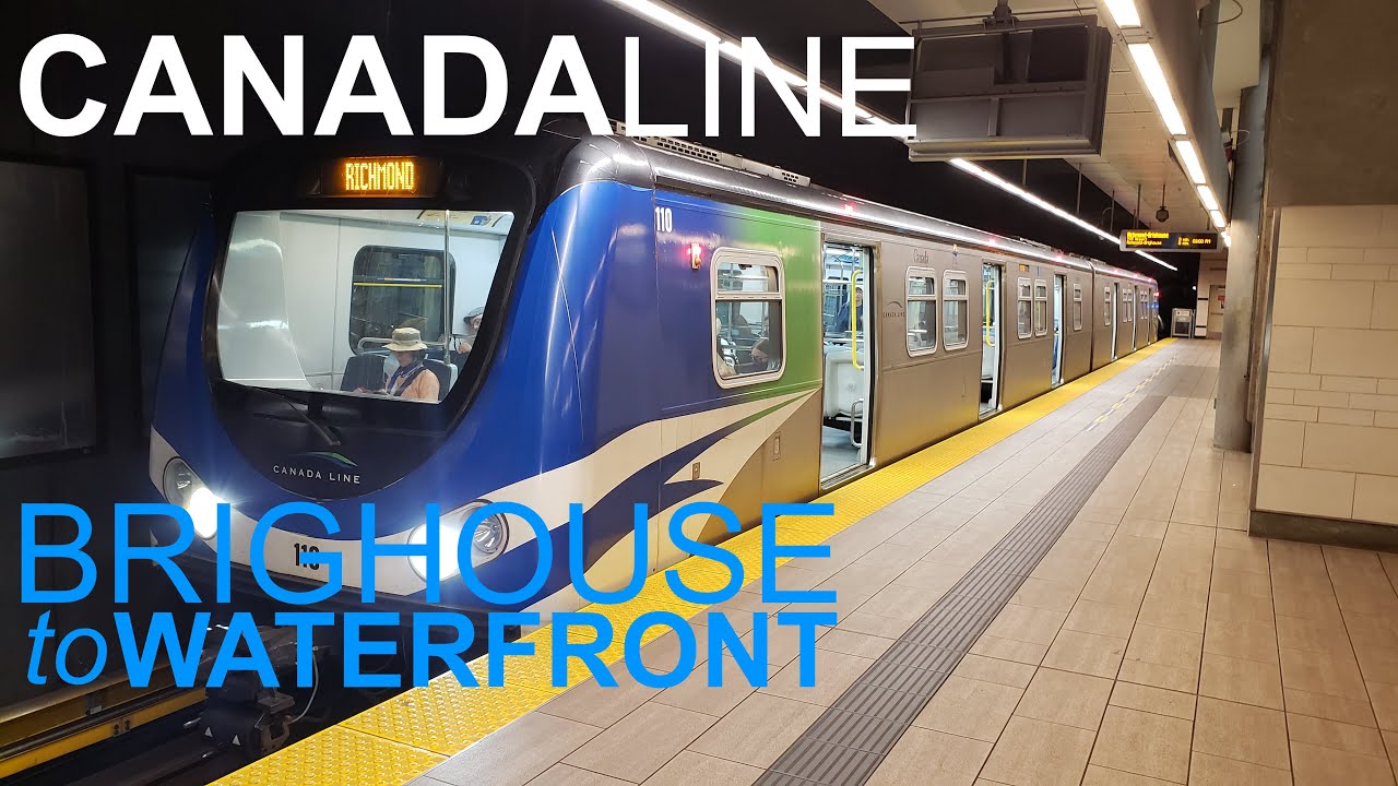 Complete Real Time Canada Line Ride - Richmond-Brighouse to Waterfront ...
