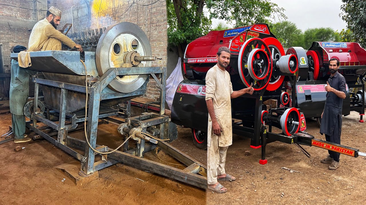 Manufacturing Process of Wheat Thresher Machine “Making Thresher ...
