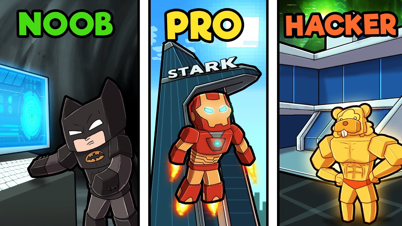 Legendary SUPERHERO Headquarters! (NOOB vs PRO vs HACKER) - YouTube