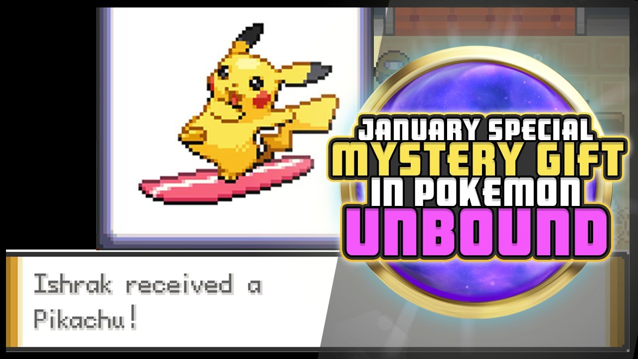 January Special MYSTERY GIFT Password for Pokemon UNBOUND v2.0.2 - YouTube