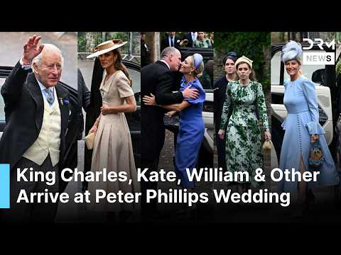 FULL ARRIVAL: Kate, Prince William & Other Royals Arrive at Peter Phillips Wedding in Kemble | AC1B