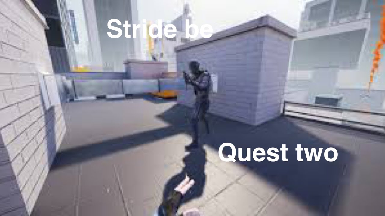 Stride, VR parkour gameplay quest, two - YouTube