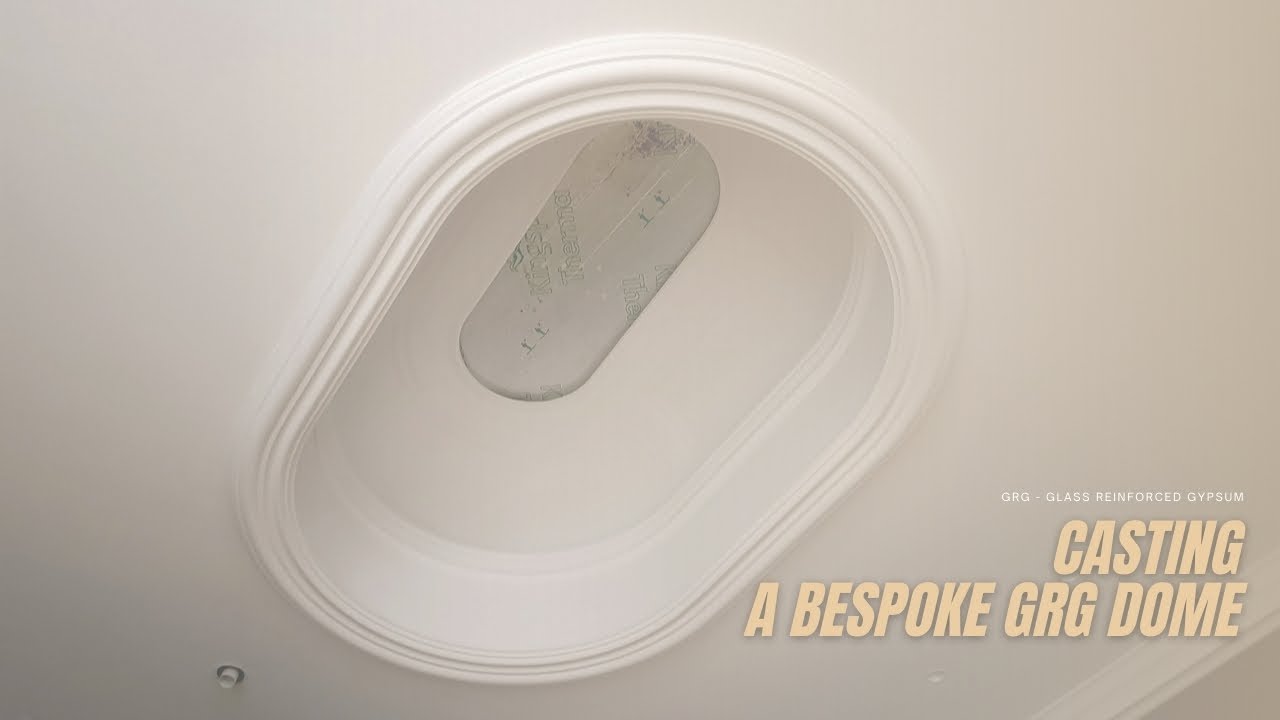 Casting a Bespoke GRG Plaster dome - YouTube
