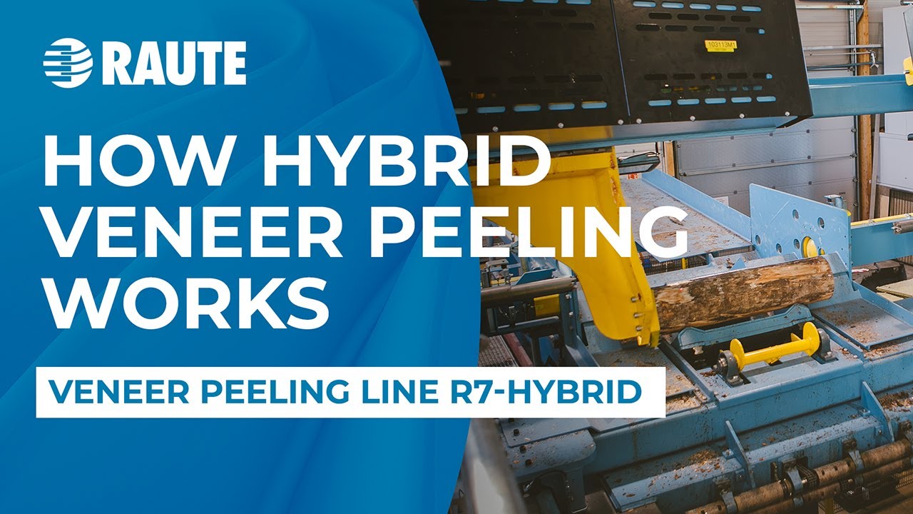 How hybrid veneer peeling works? | Veneer Peeling Line R7-Hybrid - YouTube