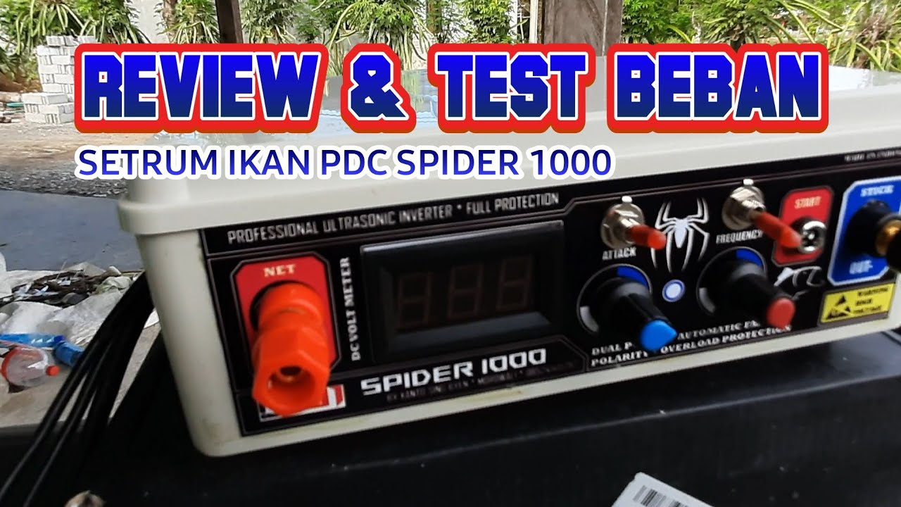BARU ‼️ SETRUM IKAN ELECTRIC PDC SPIDER 1000 ULTRASONIC INVERTER 2021 ...
