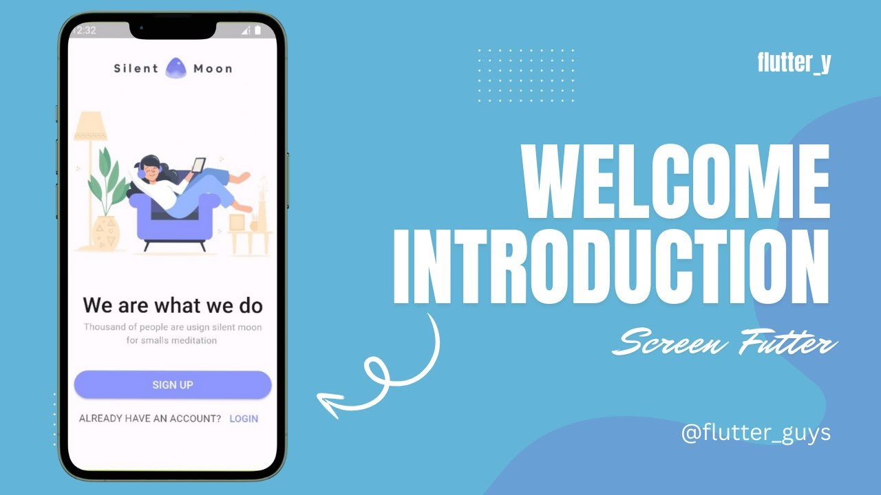 Introduction Screen in Flutter | Flutter Welcome Page | Flutter ...