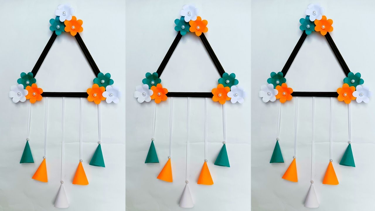 Republic Day Craft Ideas Wall Hanging | Tricolor Wall Decoration Ideas ...