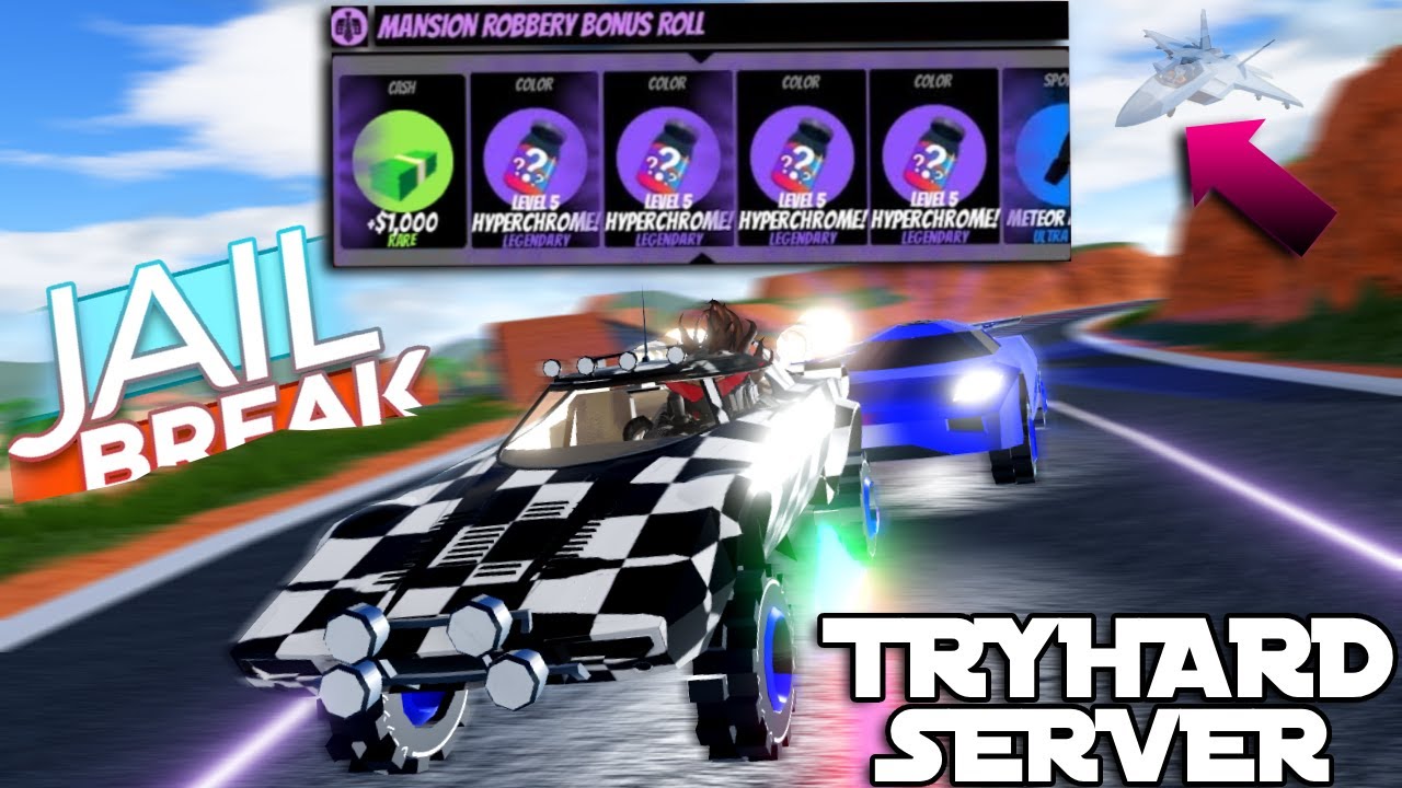 INSANE HYPERCHROME Grinding on a Tryhard Server | Roblox Jailbreak ...