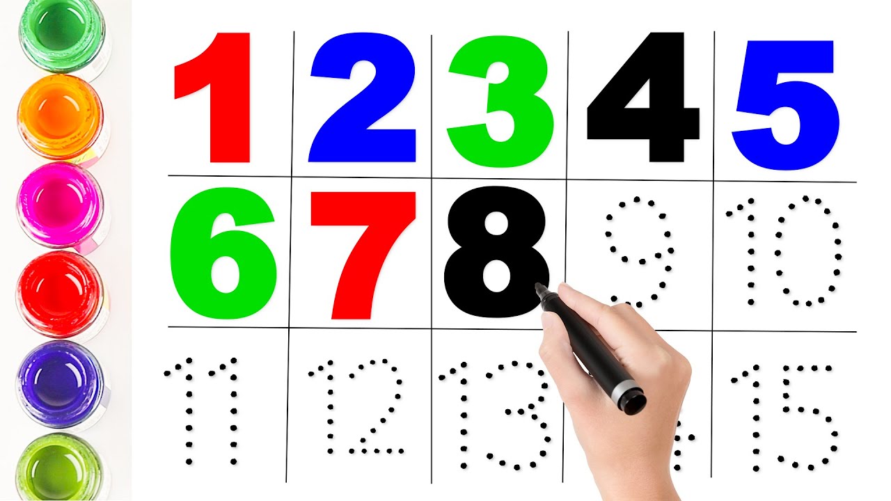 123 Number Counting | 1234 Number Names | 1 To 20 Numbers | 123 ...