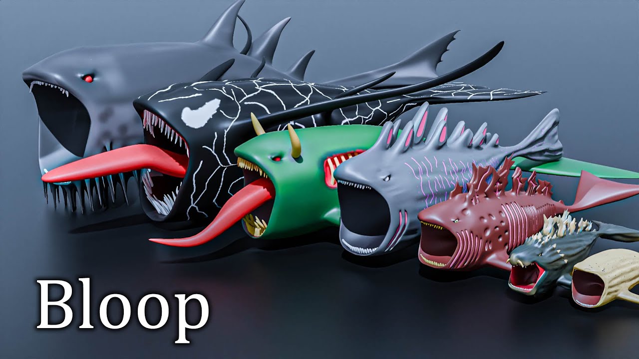 Bloop size Comparison 3D - YouTube