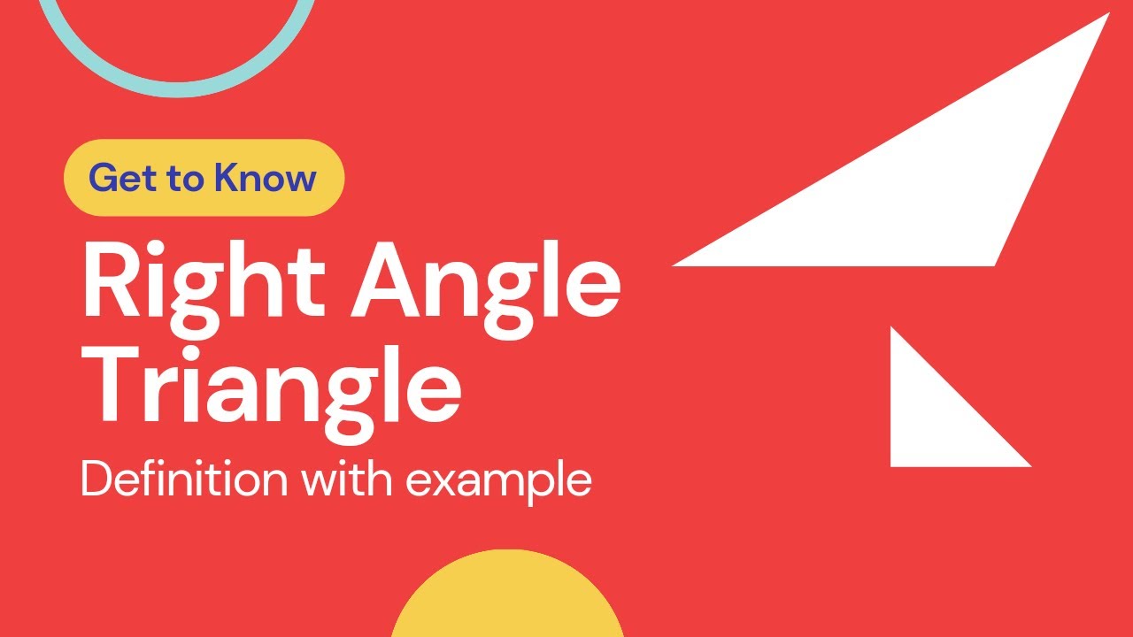 Definition of Right Angle Triangle with example #triangle #angel # ...