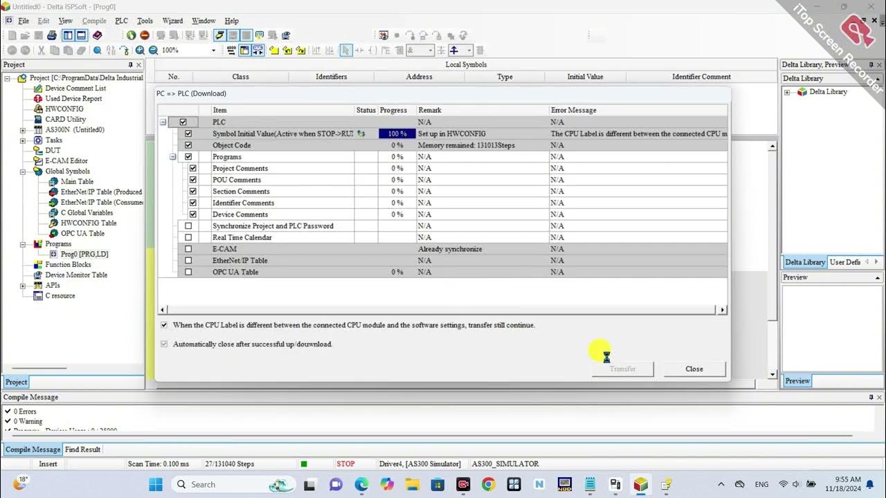 DELTA PLC AS-SERIES [ ABSOLUTE POSITION CONTROL ( DRVA ) ] PROGRAMMING - YouTube