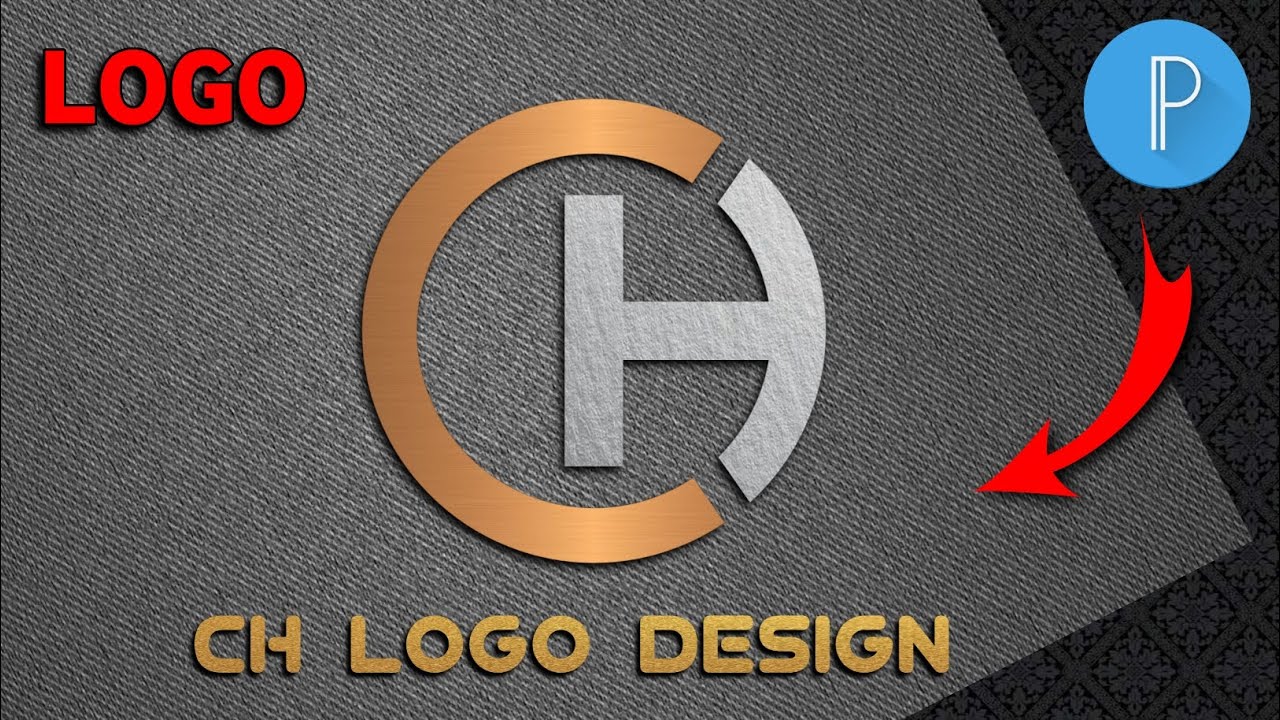 C H Professional Logo Design | How To Make On Pixellab CH Logo #CHlogo ...