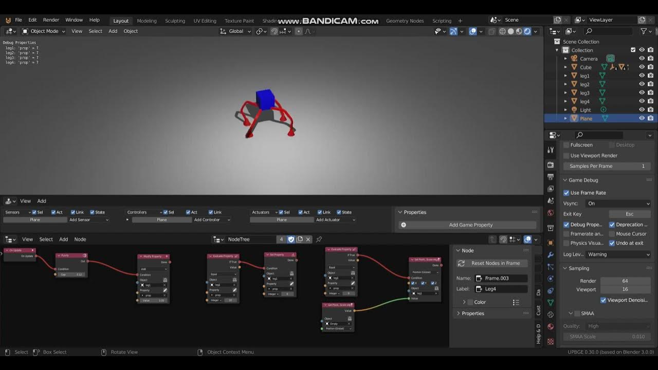 [UPBGE 3.0]Logic Node Editor (Set Position ,Get Position ) - YouTube