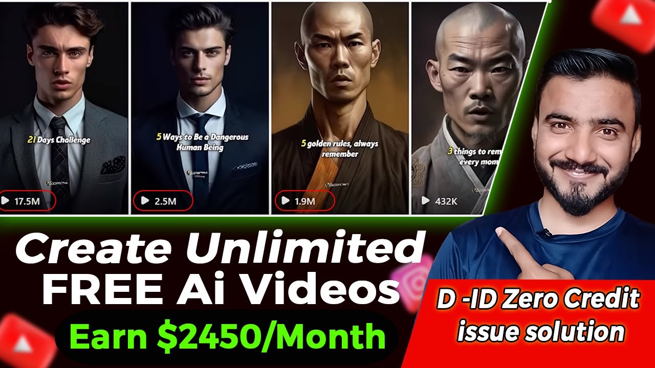 Studio D- ID Zero Credit Problem Solution | Create Unlimited Viral Ai Videos | Ai Video Maker ...