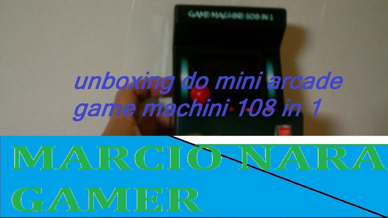 Unboxing mini arcade game machine 108 in 1 - YouTube