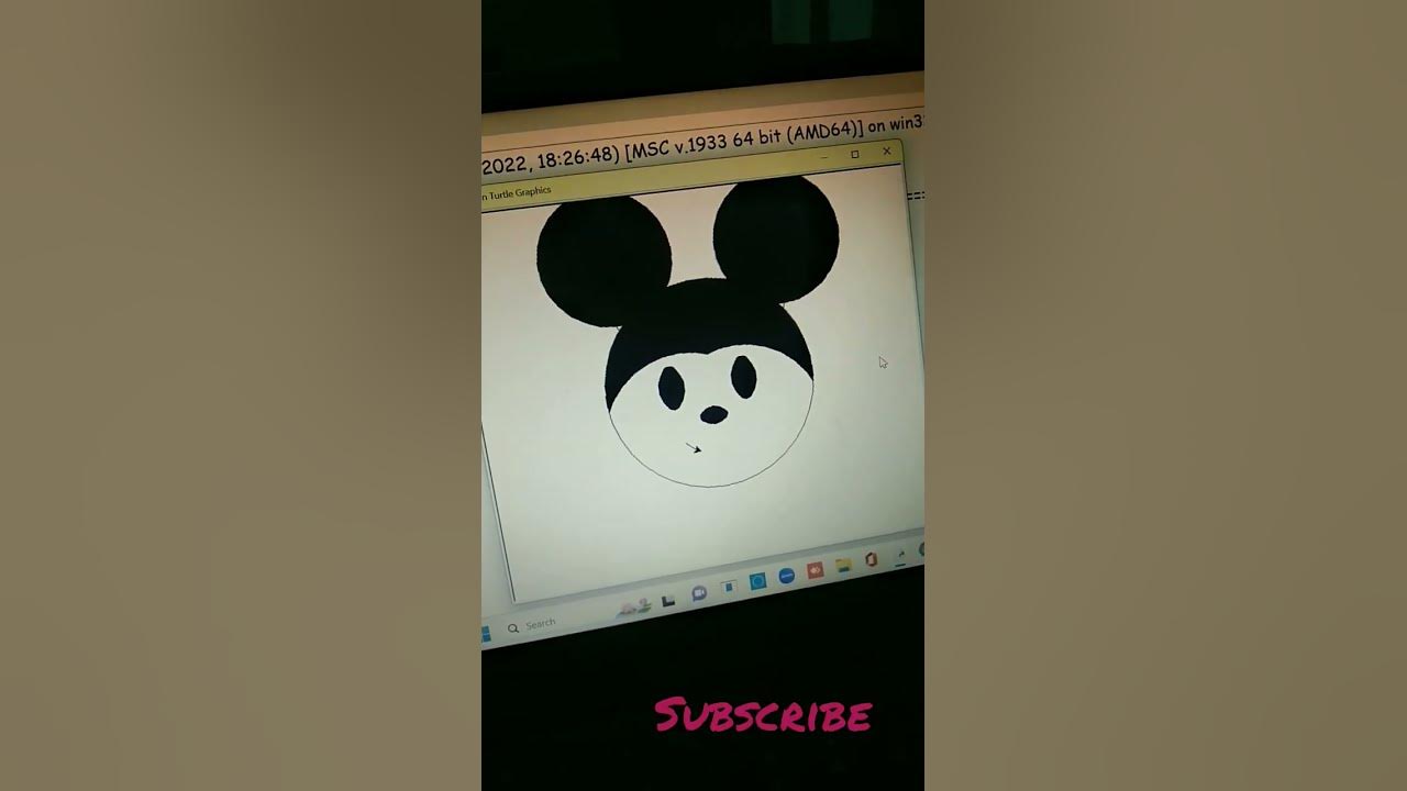 Mickey Mouse Using Python Idle Python Coding Viral Pythonprogram Computerscience 4049