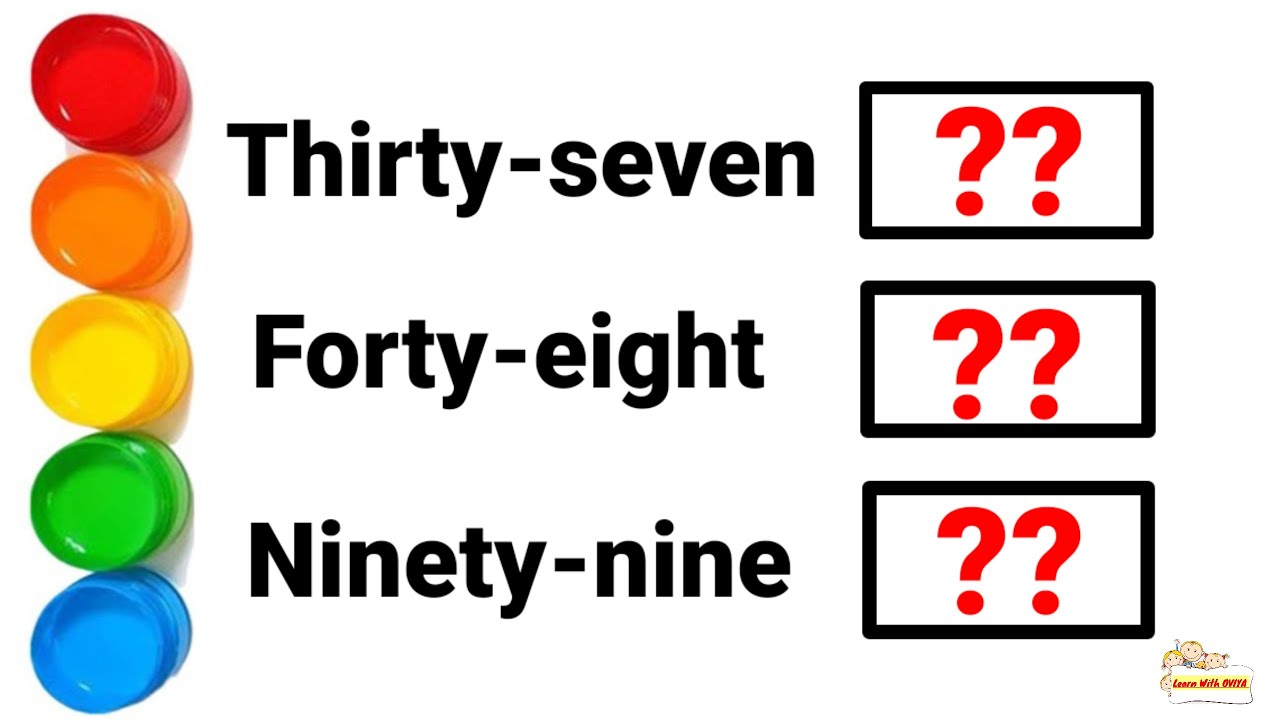 Write the Numbers in Figures| Number Words in Standard Form| Learning ...