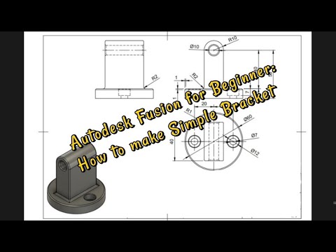AUTODESK FUSION FOR BEGINNER: HOW TO MAKE SIMPLE BRACKETS IN AUTODESK ...