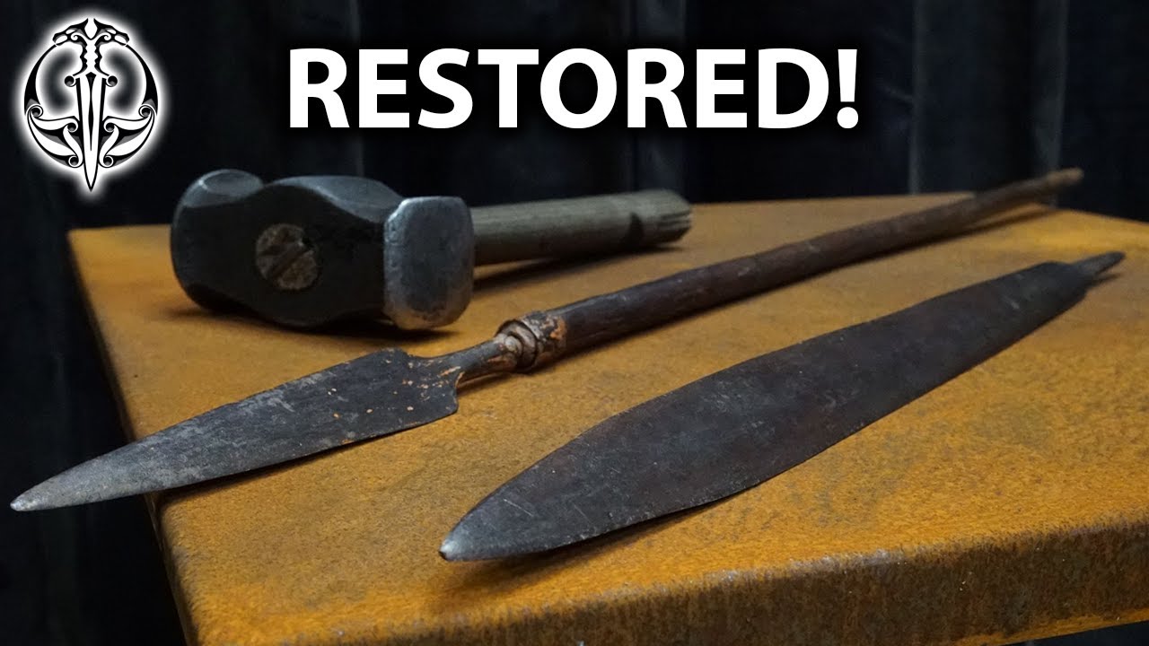 African Warrior Spear/Ida Sword Restoration (Czech Forge Ep.3) - YouTube