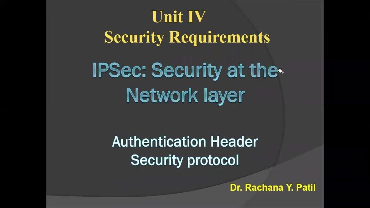 3 Authentication Header Protocol Youtube