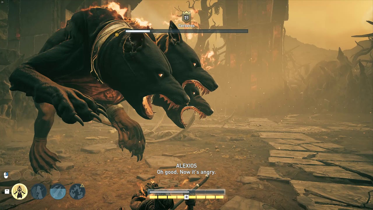 Assassin's Creed Odyssey Cerberos (Cerberus) Fight - YouTube