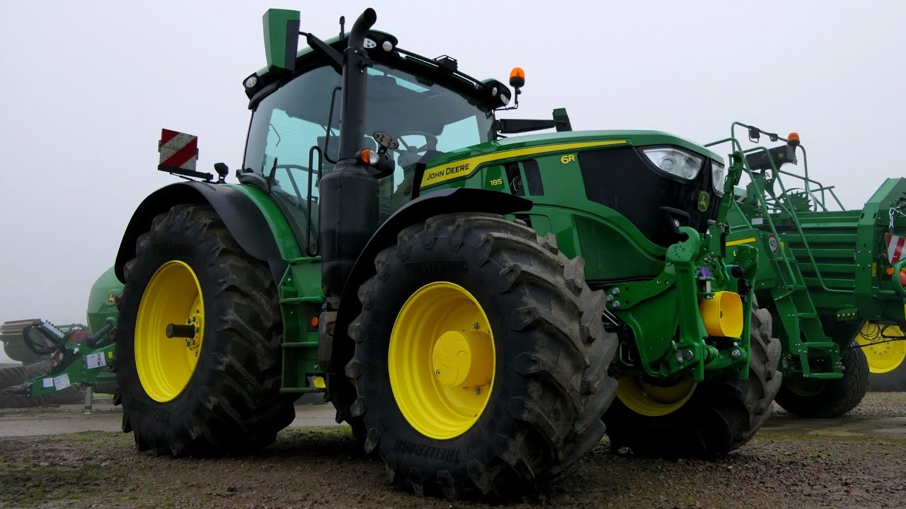 John Deere 6R 185 Tractor: FIRST LOOK - YouTube
