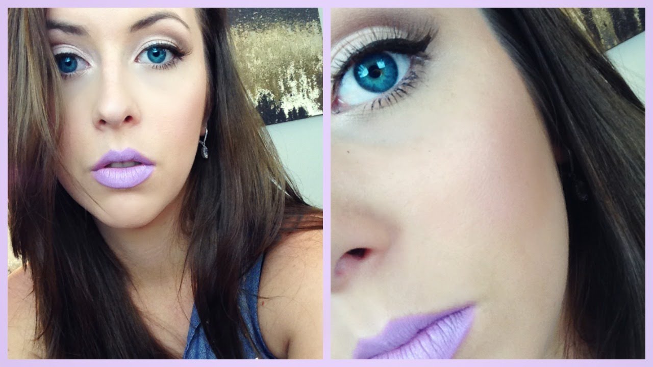Fun, Spring Makeup | Lilac Lips & Bright Eyes | Courtney Lundquist ...